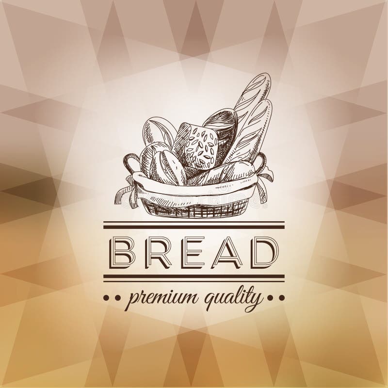 Set Bread Logo - Vector Illustration. Bakery Emblem on White Background ...
