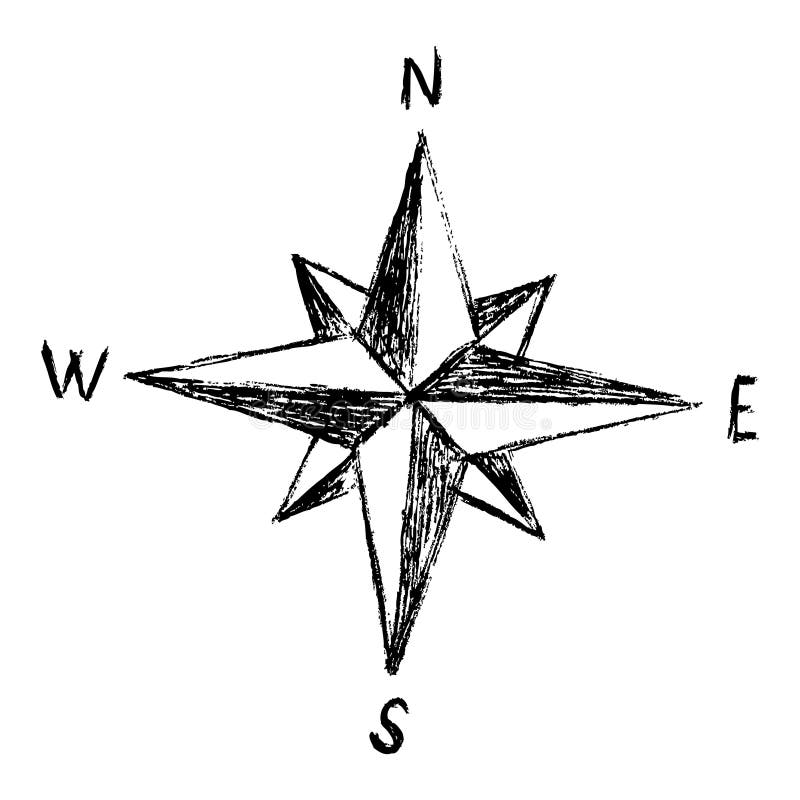 Hand Drawn Windrose Stock Illustrations – 246 Hand Drawn Windrose Stock ...