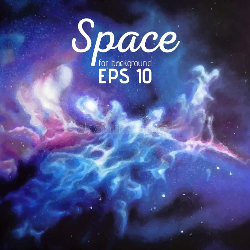 Vector space stock vector. Illustration of dark, cluster - 127206459