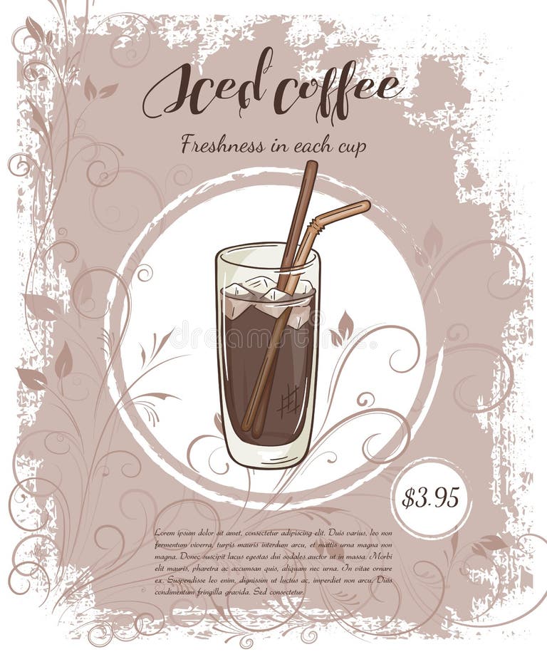 Iced Coffee Menu Stock Illustrations – 3,664 Iced Coffee Menu Stock ...