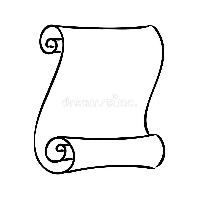 Set of Empty Scrolls. Hand Drawn Sketch Style Vintage Scrolls and ... Set of Empty Scrolls. Hand Drawn Sketch Style Vintage Scrolls and ...
