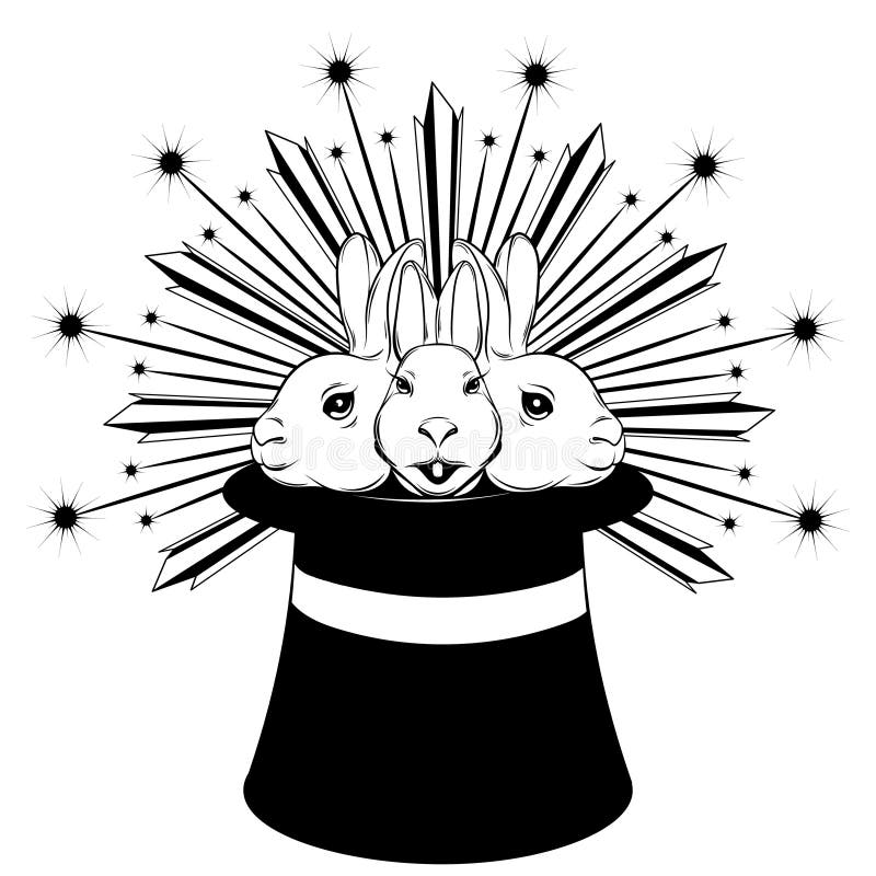 Three Rabbits Stock Illustrations – 484 Three Rabbits Stock ...