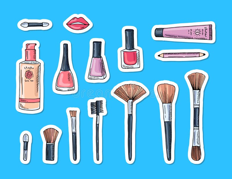 Cute Makeup Stickers Stock Illustrations – 323 Cute Makeup Stickers ...