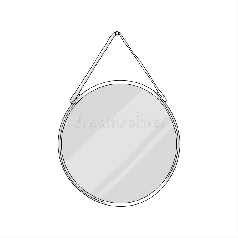 Mirror sketch stock vector. Illustration of hand, decor - 176036790 Mirror sketch stock vector. Illustration of hand, decor - 176036790