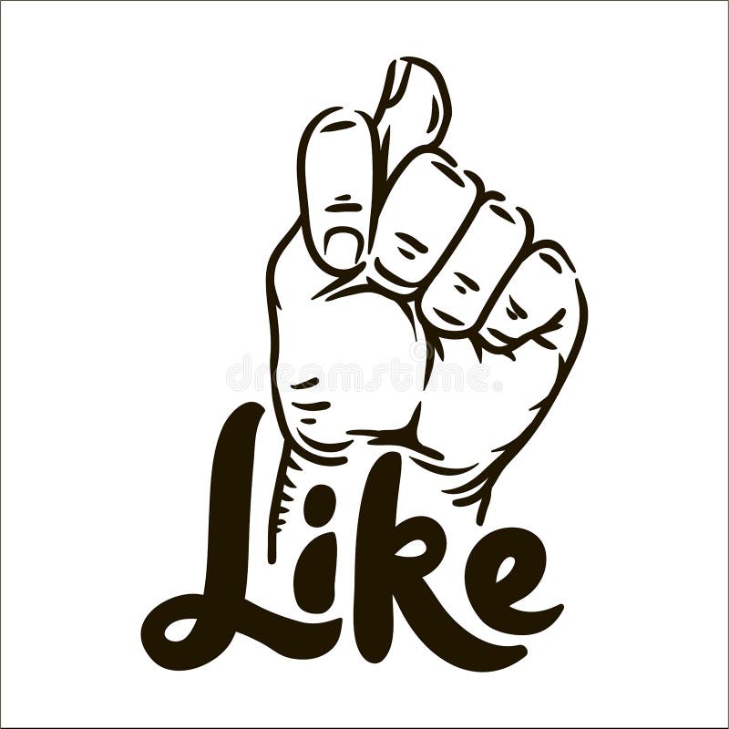 Vector Hand Drawn Muzzle Fig Hand with Like Simple Sketch Illustration ...