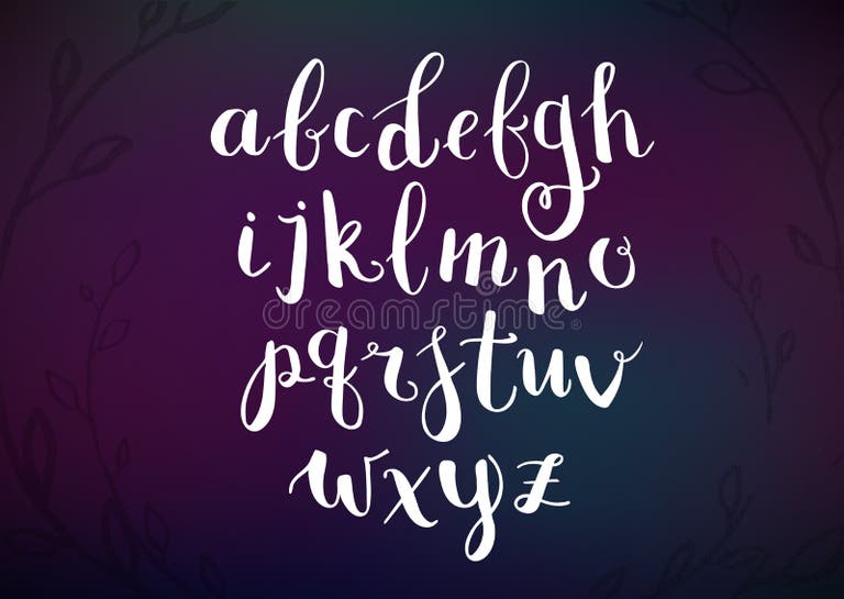 Script Alphabet Letters Stock Illustrations – 28,459 Script Alphabet ...