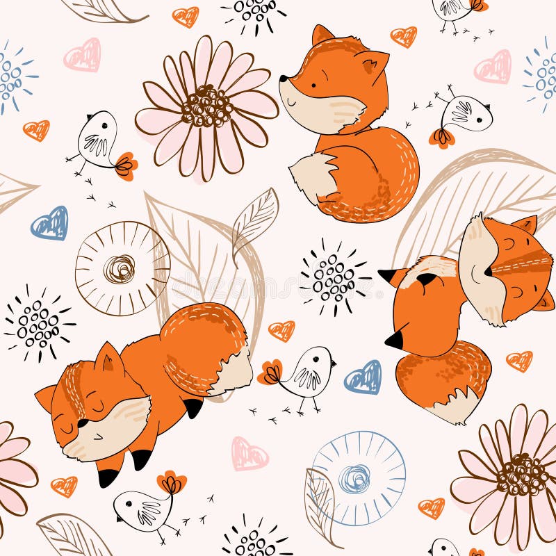 Cute cartoon Fox stock vector. Illustration of color - 120405670