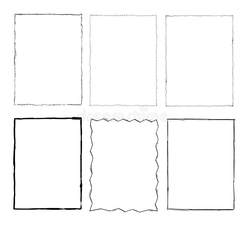 Vector Hand Drawn Set of Vintage Old Grunge Sketchy Doodle Ornamental ...