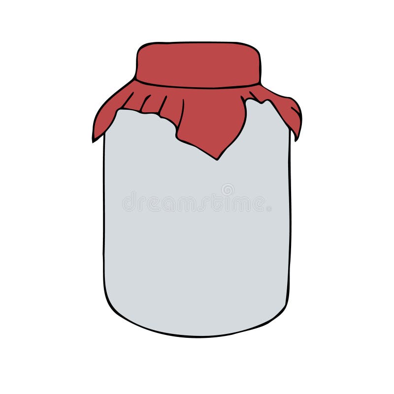 Vector Hand Drawn Sketch Doodle Colored Can Stock Illustration ...