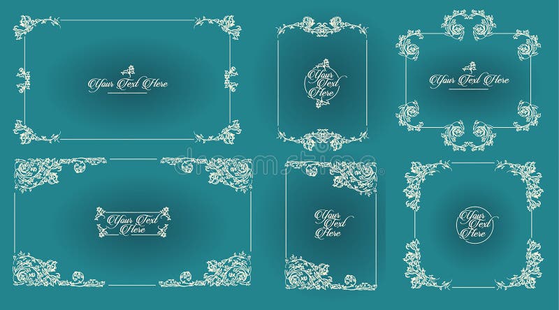 Frames Vector Illustration Bundle Stock Illustrations – 1,071 Frames ...