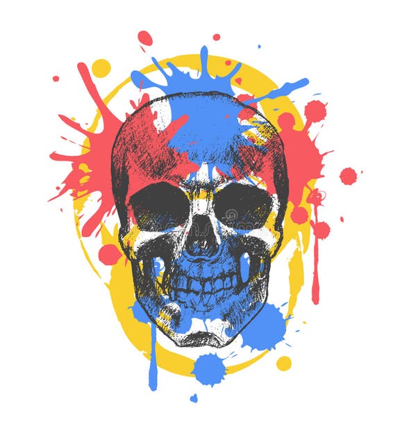 Vector Hand Drawn Skull. Element for Your Design. Stock Vector ...
