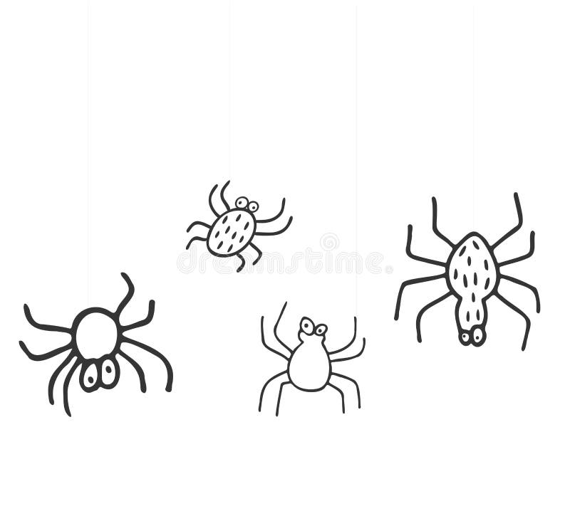 Spiders Doodle Stock Illustrations – 639 Spiders Doodle Stock ...