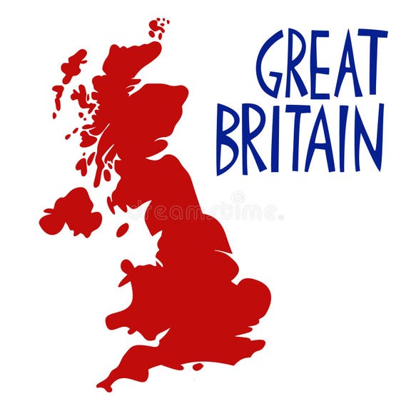 Vector Hand Drawn Stylized Map of the United Kingdom. Stock de ...