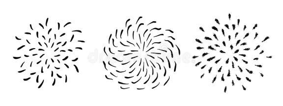 Vector Hand Drawn Sun Rays. Doodle Sunburst Design Elements Stock ...