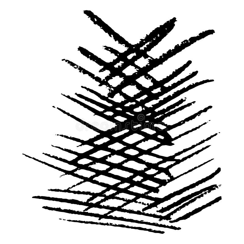 Vector Hand Drawn Texture Background Pencil Hatching Stock Vector ...