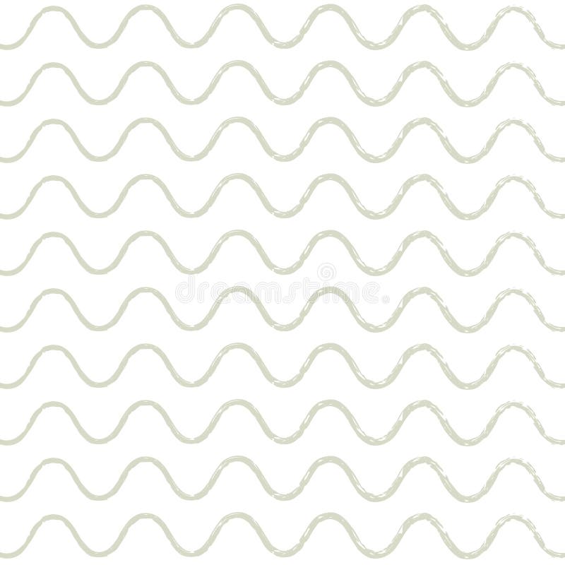 Vector Hand Drawn Wavy Lines Pattern Background Stock Illustration ...