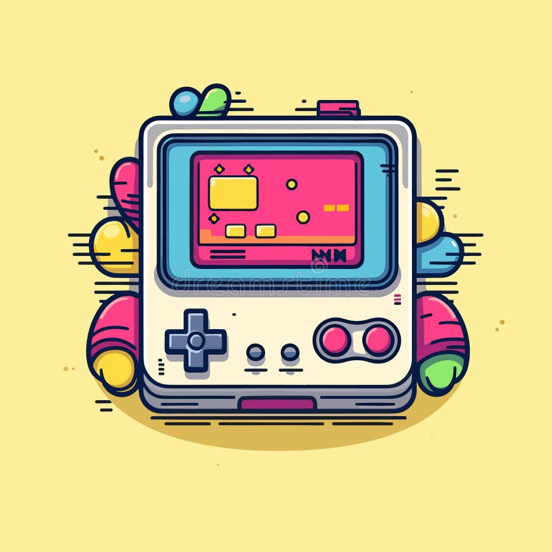 Vintage Gameboy Stock Illustrations – 150 Vintage Gameboy Stock ...