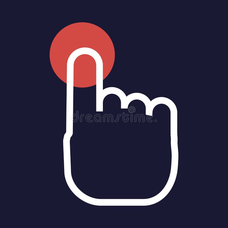 Red Emblem Mouse Hand Cursor Icon Stock Illustrations – 33 Red Emblem ...