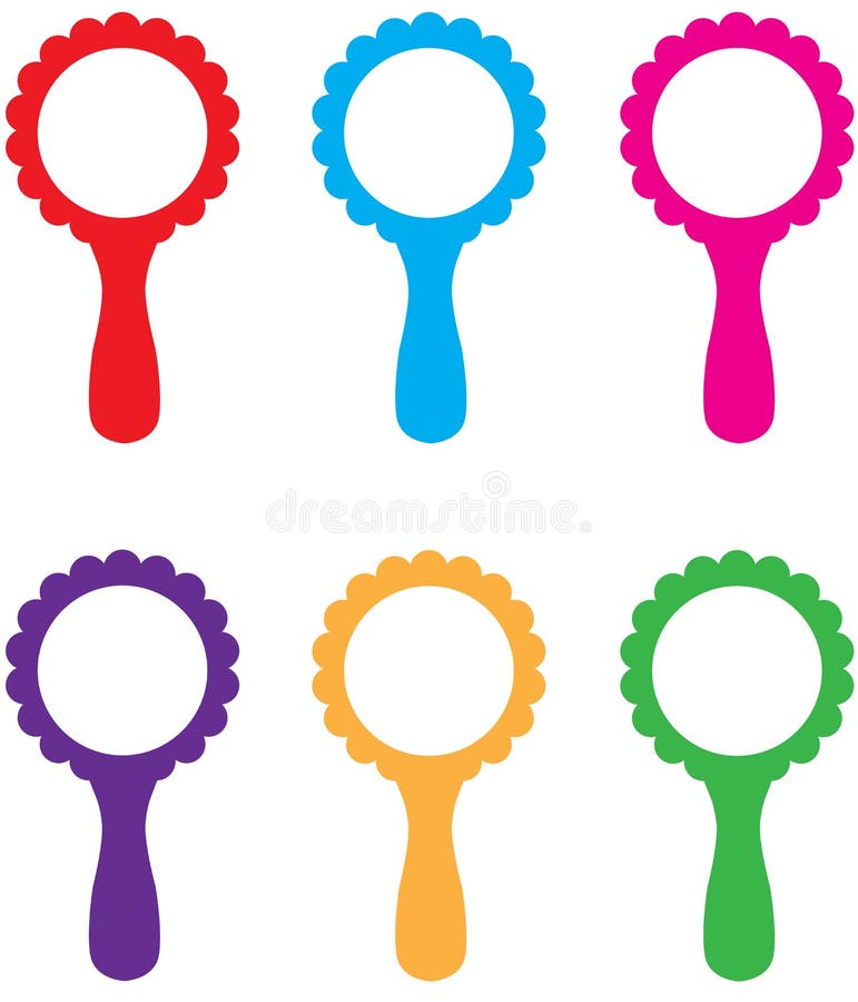 Vector Hand Mirror stock vector. Illustration of watercolor - 79652593