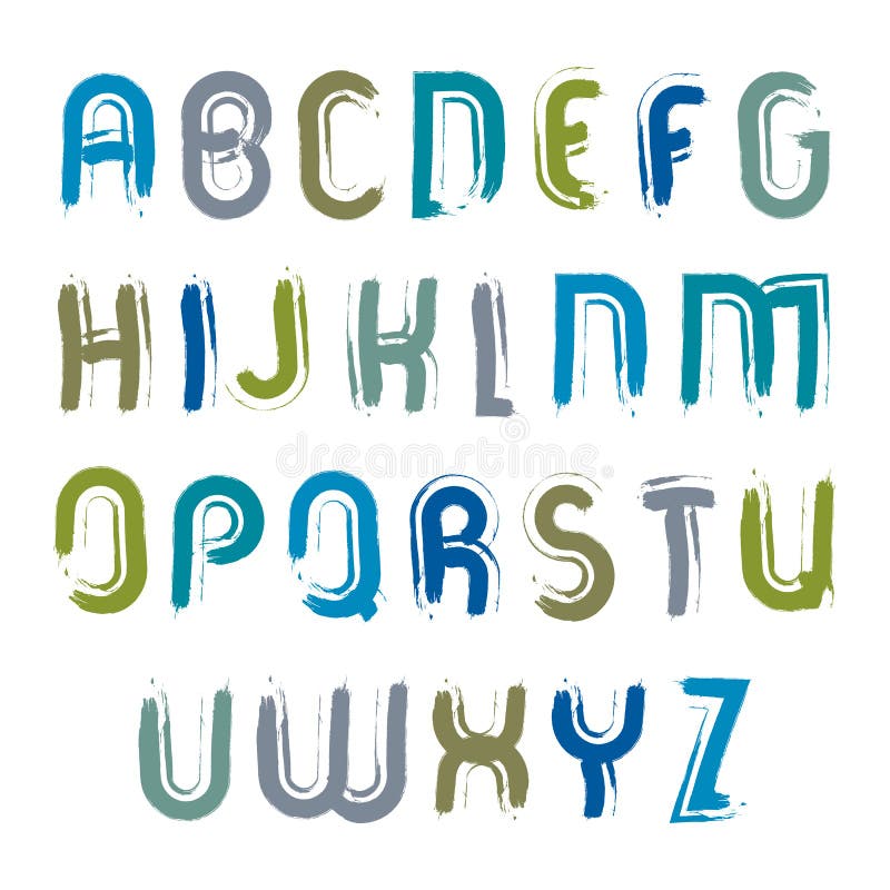 Painted Capital Letters Stock Illustrations – 542 Painted Capital ...