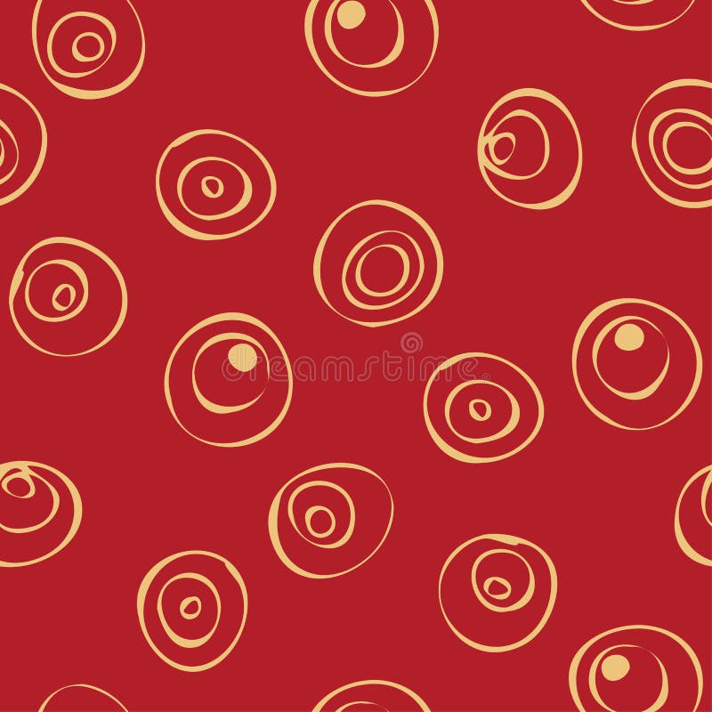 Vector Hand-painted Red Circle Stock Vector - Illustration of boho ...