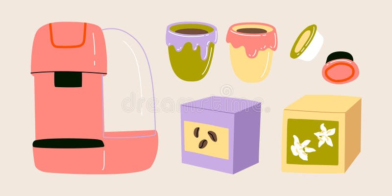 Vector Hand Painted Specialty Coffee Illustration Alternative Preparing ...