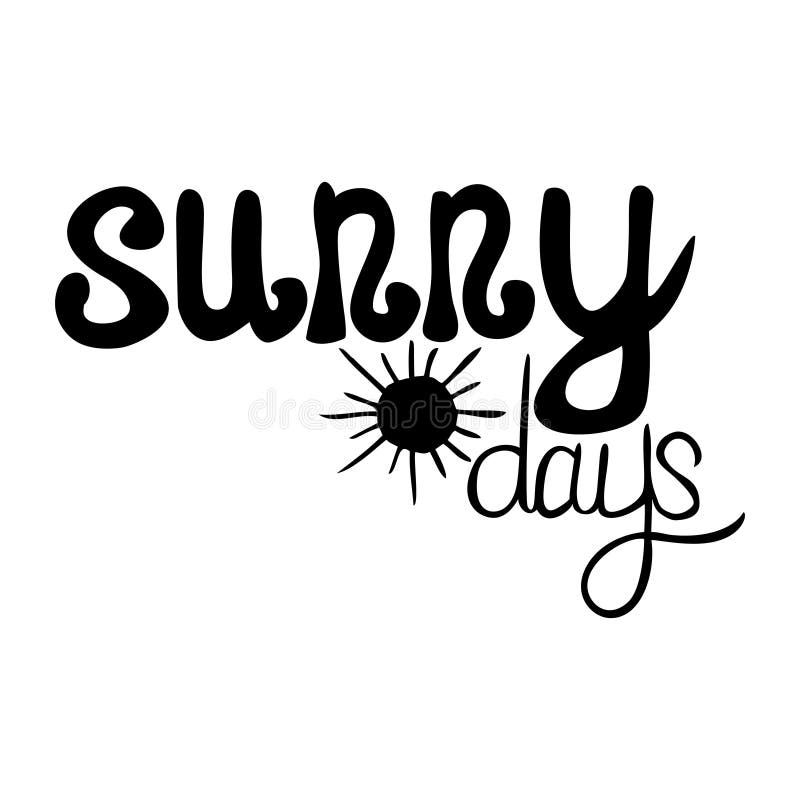 Vector Hand Written Summer Lettering Stock Illustration - Illustration ...