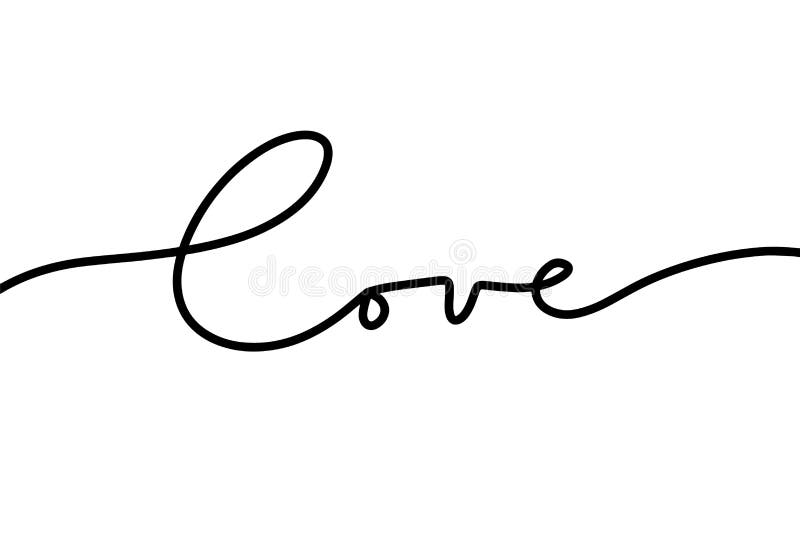 Vector Handmade Love Calligraphy for Banner, Layout, Header and Other ...