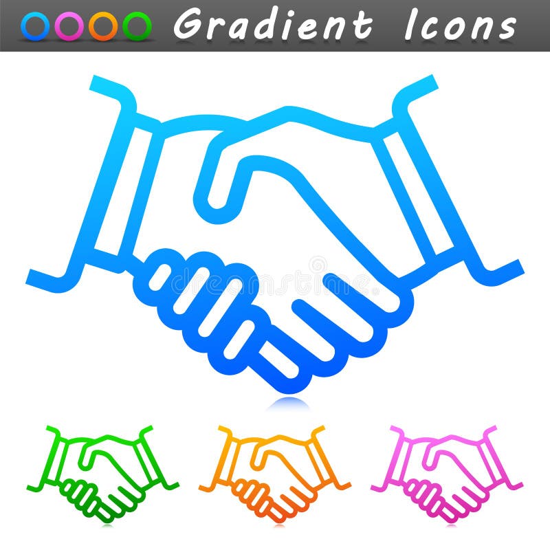 Vector Handshake Symbol Icon Design Stock Vector - Illustration of flat ...