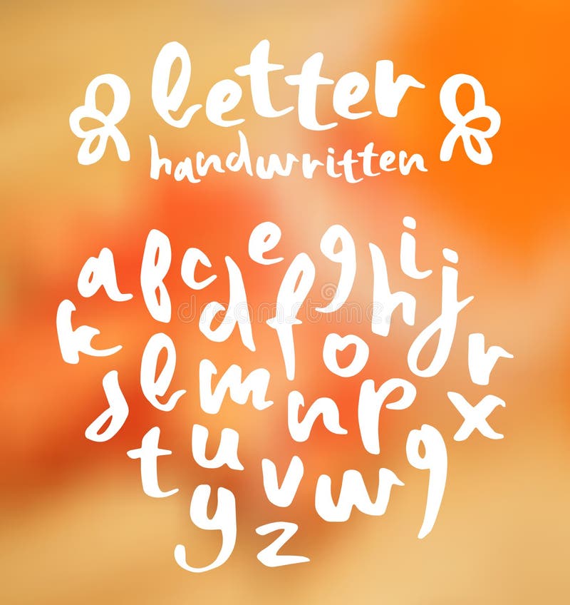 Vector Handwritten Brush Script Stock Vector - Illustration of alphabet ...