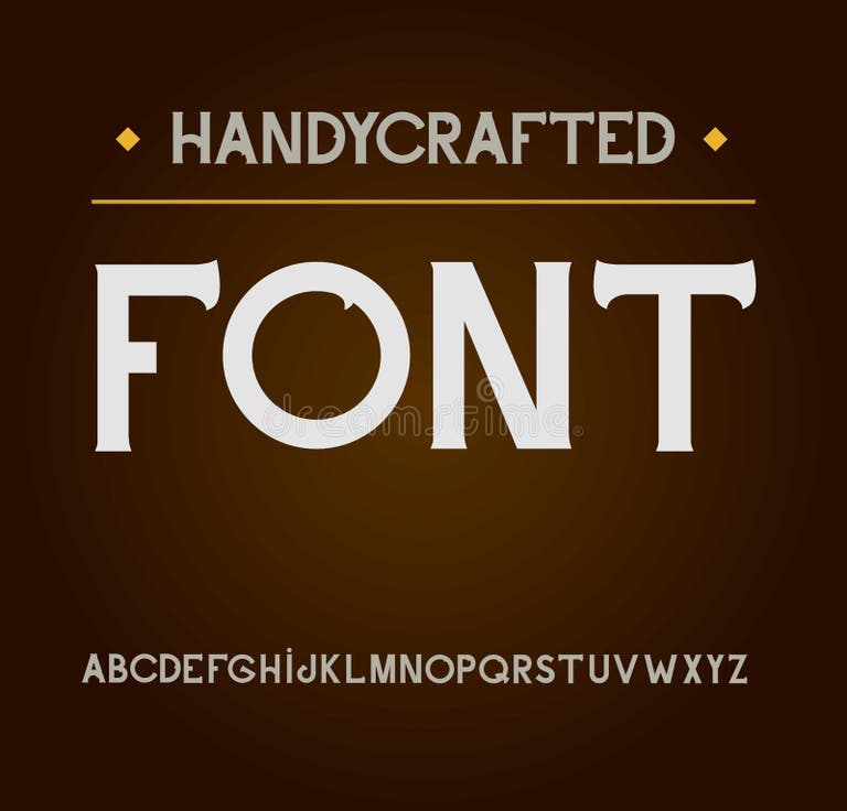 Crafted Font Stock Illustrations – 7,438 Crafted Font Stock ...