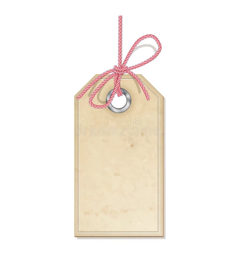 Vector Hanging Tag stock vector. Illustration of element - 105634772