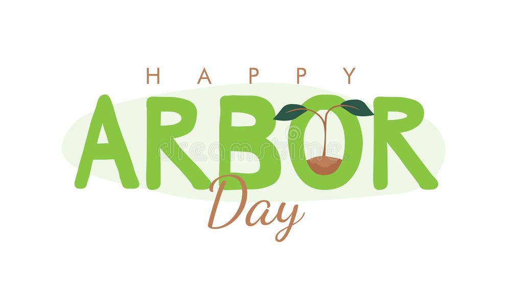 Vector Happy Arbor Day Banner Template Stock Vector - Illustration of ...