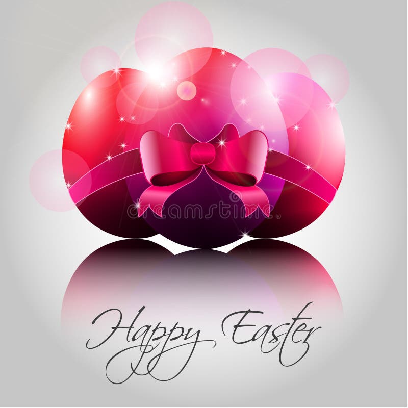 Vector Happy Easter Background with Colorful Eggs Stock Vector ...