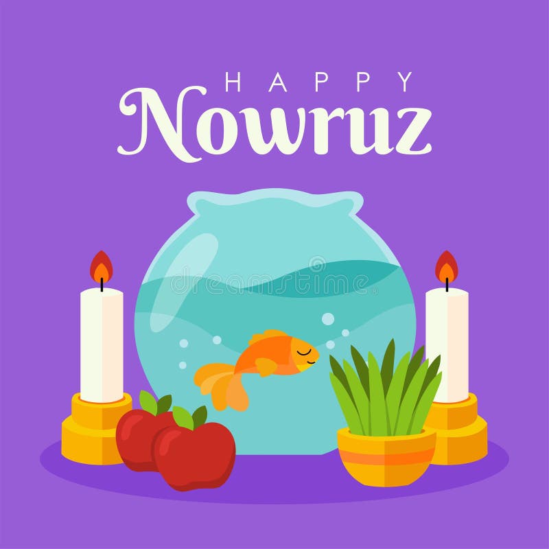 Happy Nowruz, Persian New Year Banner Design Stock Vector ...