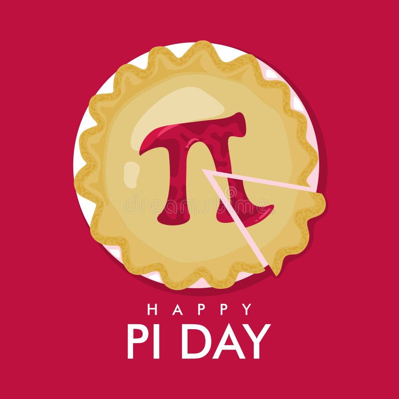 Vector Happy Pi Day Background Template Stock Vector - Illustration of ...