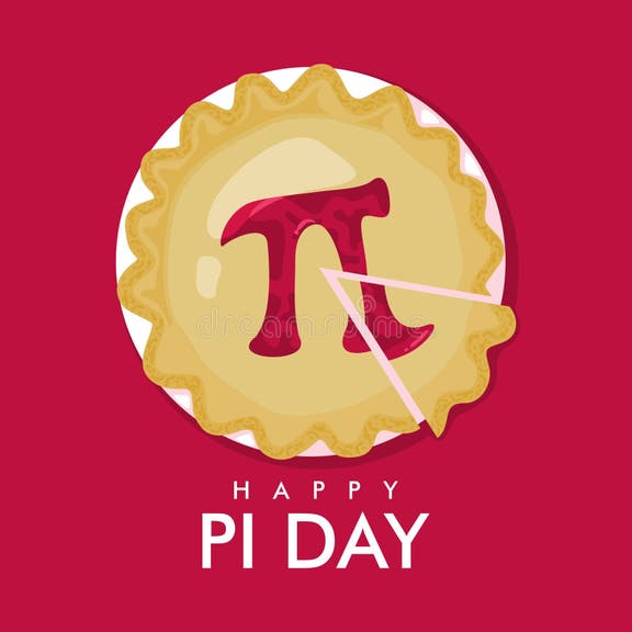 Vector Happy Pi Day Background Template Stock Vector - Illustration of ...