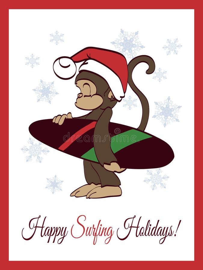 Surfing Monkey Stock Illustrations – 253 Surfing Monkey Stock ...