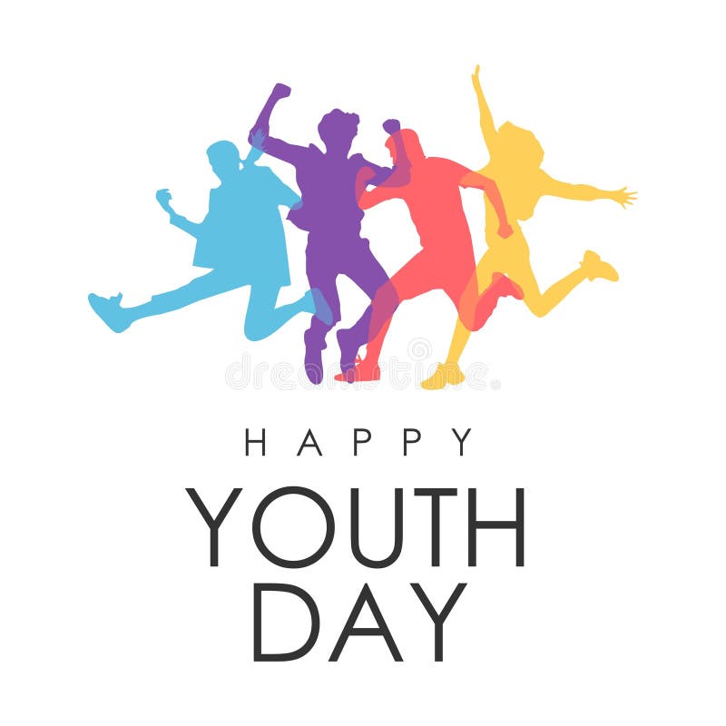 Vector Happy Youth Day Poster Template Stock Vector - Illustration of ...