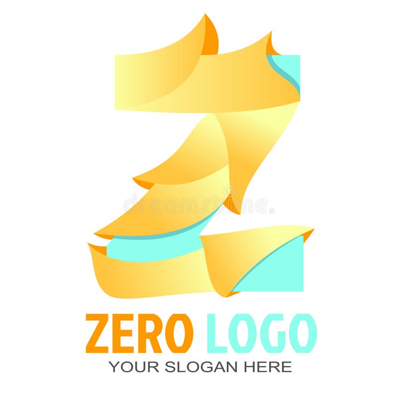 Zero Logo Vector Design Illustration Stock Vector - Illustration of ...
