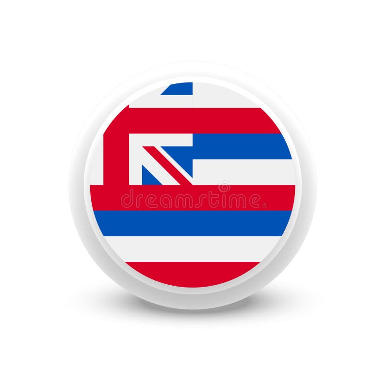 Hawaii Flag Vector stock illustration. Illustration of sign - 201228481