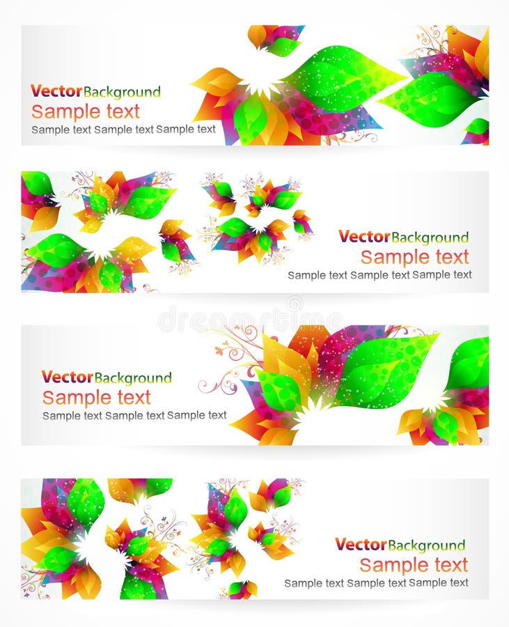 Vector Header with Place for Text Stock Vector - Illustration of header ...
