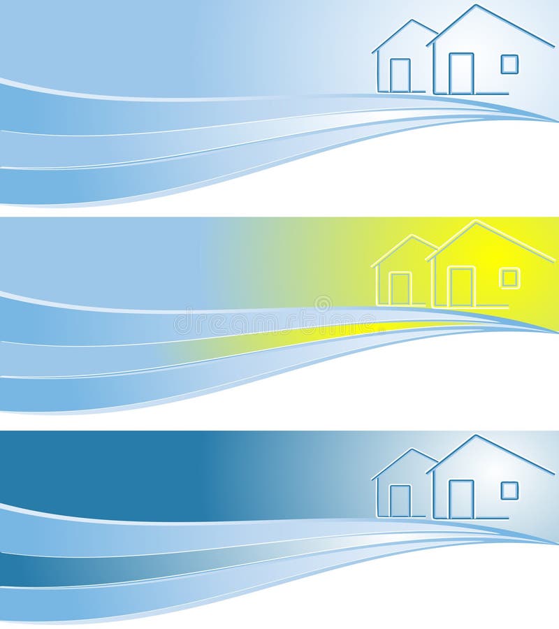 Vector Header For Real Estate Company Royalty Free Stock Images - Image ...