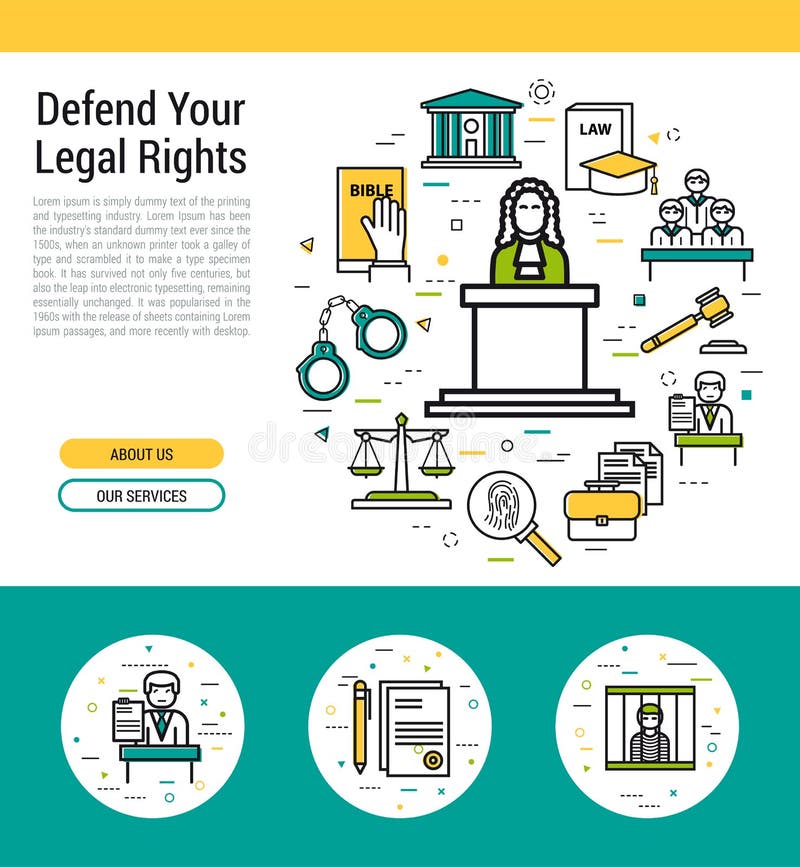 Header Template - Legal Issues Stock Vector - Illustration of judgment ...