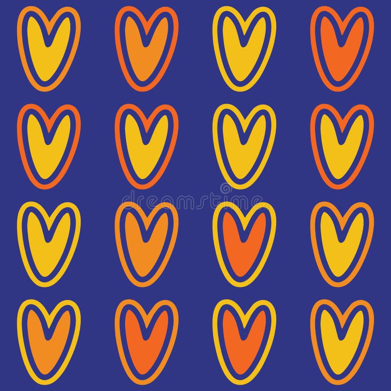 Vector Heart Background. Geometry Pattern Batik Graphic Stock Vector ...