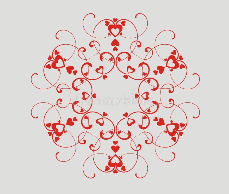 Vector Heart Design Element Stock Vector - Illustration of hexagonal ...