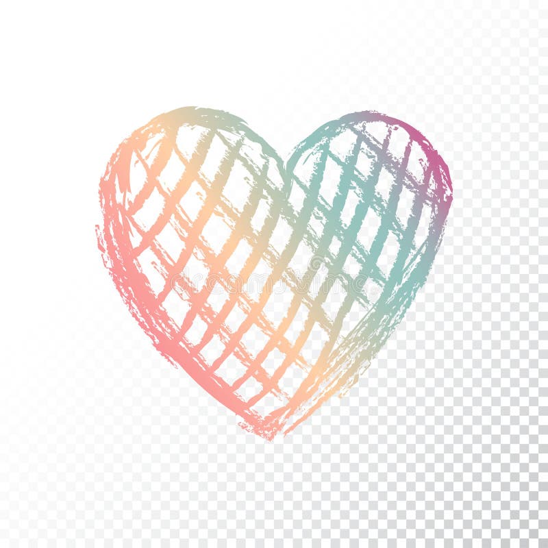 Vector Heart with Gradient Color Stock Vector - Illustration of white ...