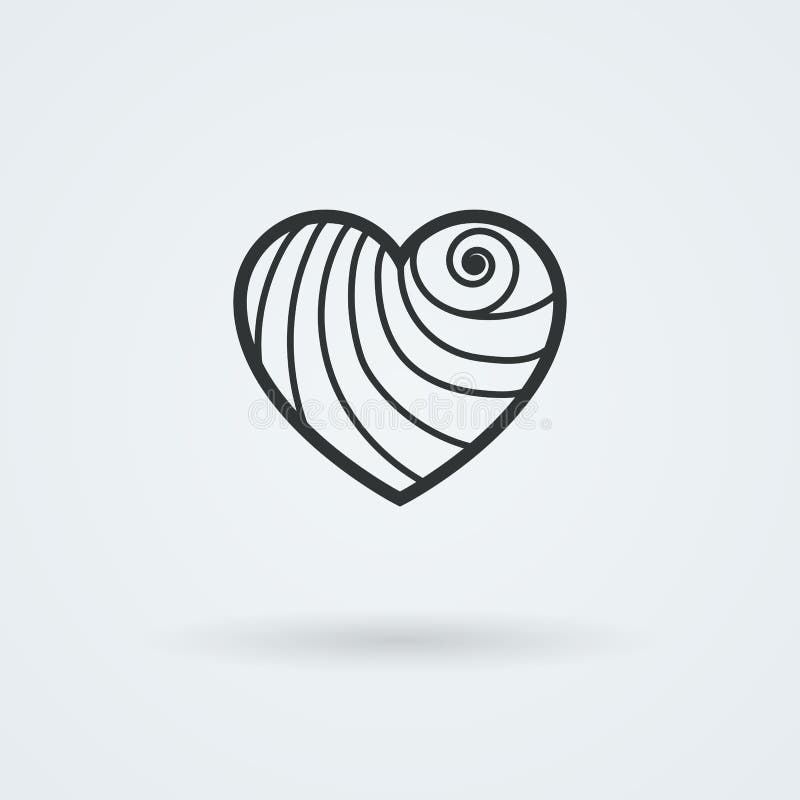 Vector Heart Icon. Single Object. Symbol for Interface. Stock Vector ...