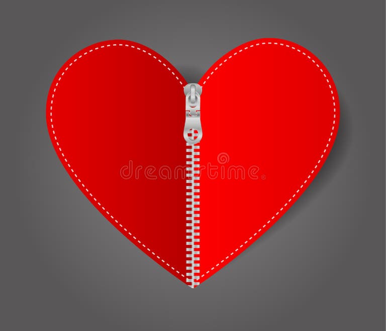 Zippered Heart Stock Illustrations – 62 Zippered Heart Stock ...