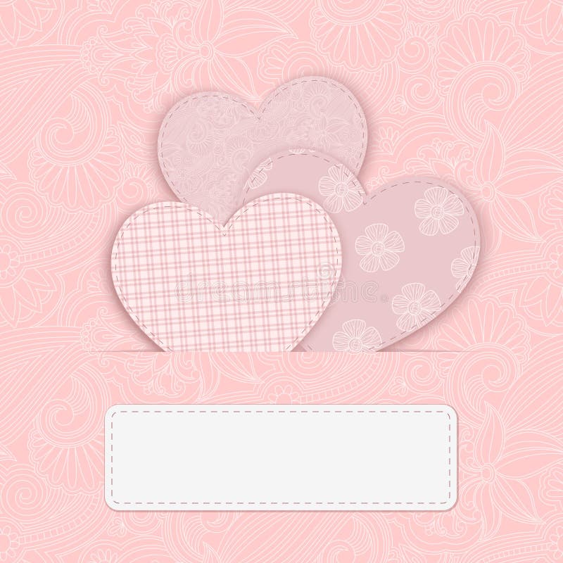 Vector hearts. stock vector. Illustration of gift, decor - 28696225